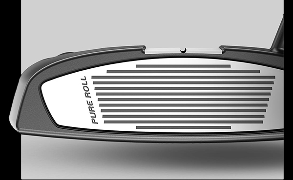 The TaylorMade Pure Roll™ insert features grooves angled at 45°. That ...